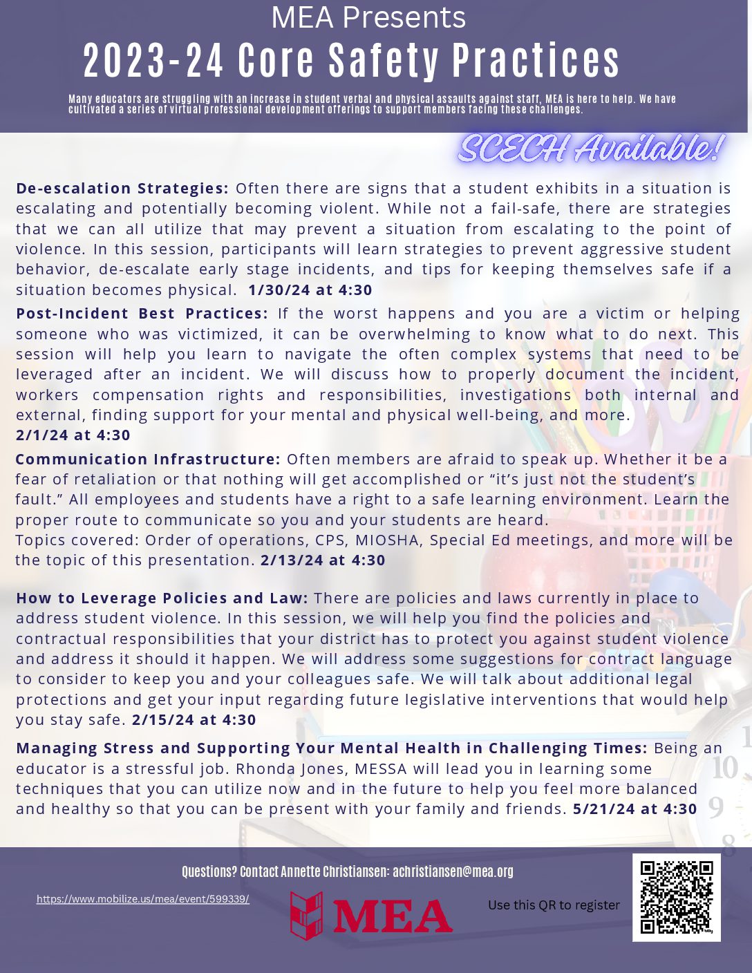 Core Safety Winter newest - Michigan Education Association