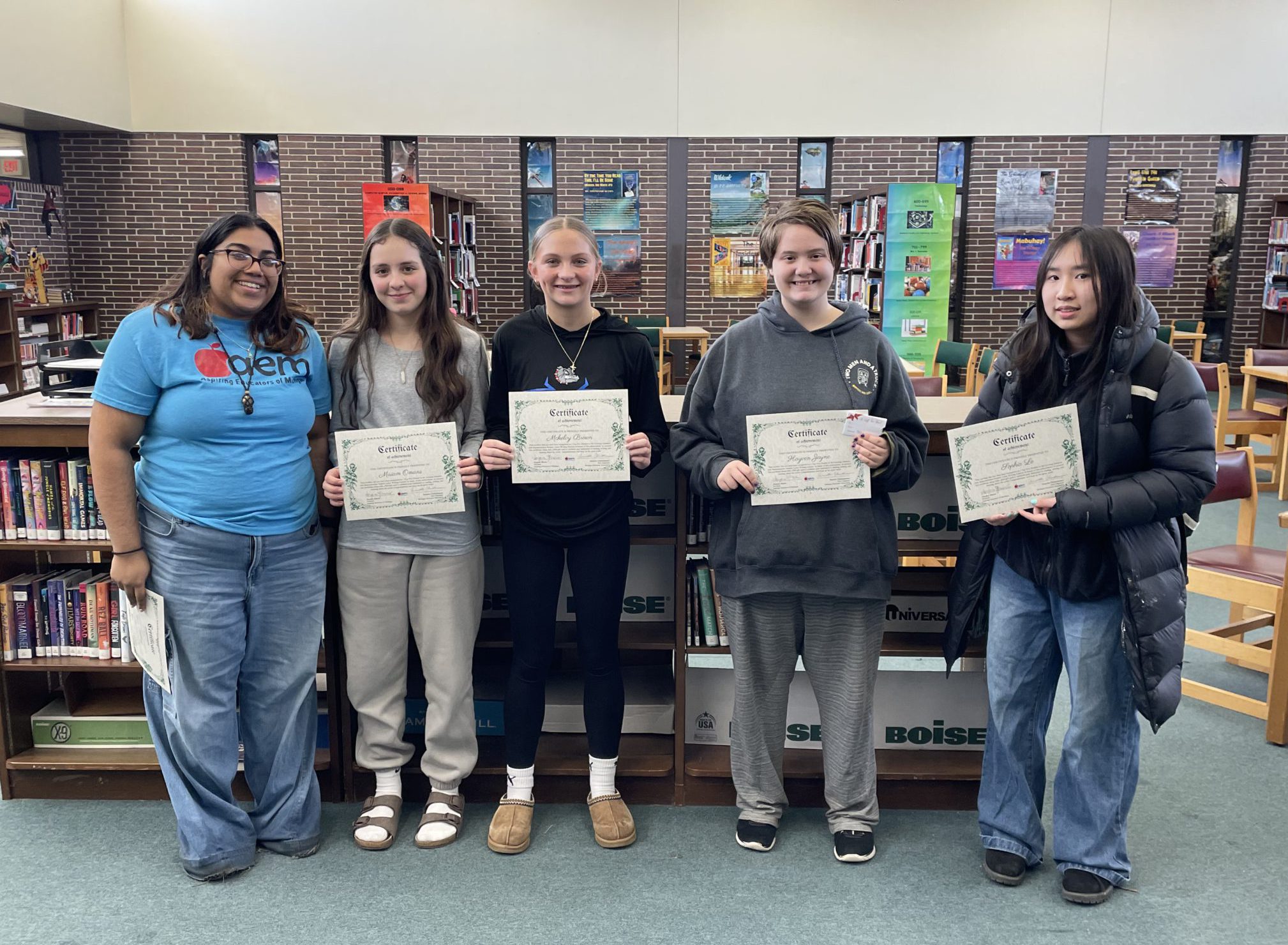 5 AEM-MiNE - contest - Jharia and students - Michigan Education Association